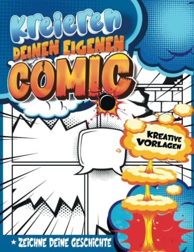 Comic Zeichnen Lernen Kinder Ab 5: Ausfüllbares Comic-Buch Zum ...