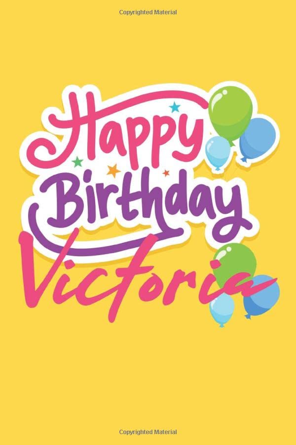 Happy Birthday Victoria: Birthday Journal Gift | Customized | Happy ...