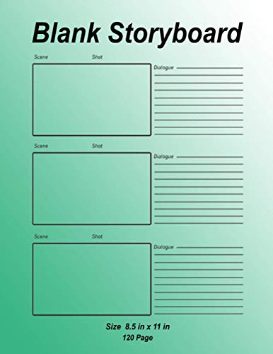 Blank Storyboard: Blank Storytelling Sketchbook,120 Pages - ( Large 8.5 ...
