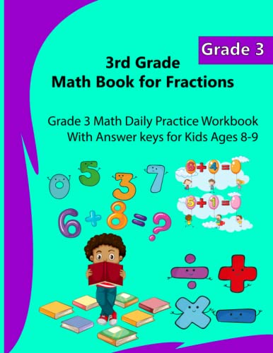 3rd Grade Math Book for Fractions: Math Word Problems: Workbook for 3rd ...