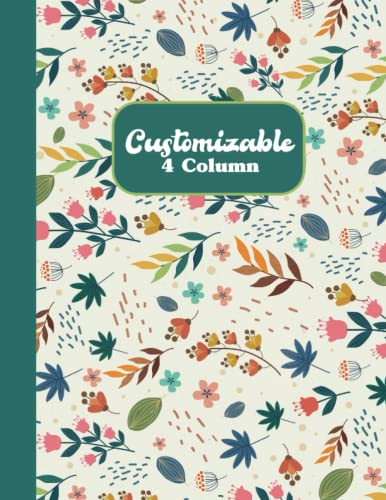 Customizable Log Book 4 Column: log book to track income and expenses ...