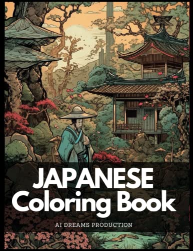 JAPANESE COLORING BOOK : 30 Illustrations of Samurai, geisha, landscape ...