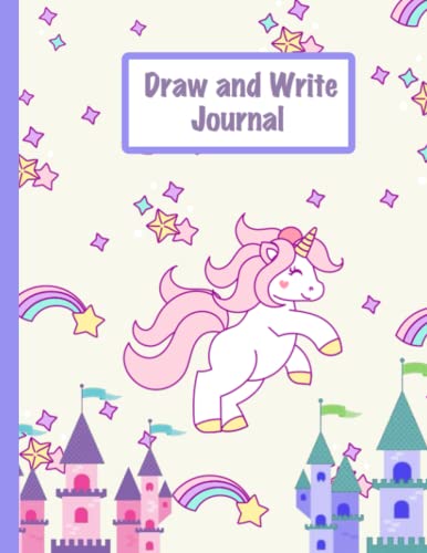 Draw and Write Journal: Grades K-2: Primary Composition Half-page Lined ...