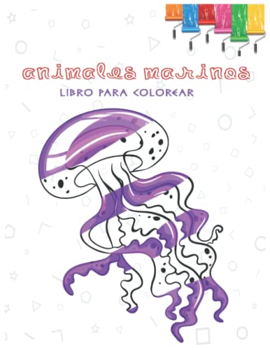 Libro para colorear de animales marinos: libro para colorear para todos ...
