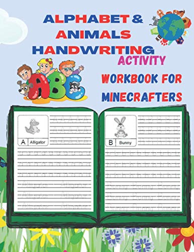 Alphabet & Animals Handwriting activity Workbook For Minecrafters ...