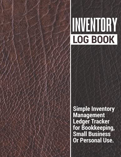Inventory Log Book | Simple Inventory Management Ledger Tracker for ...