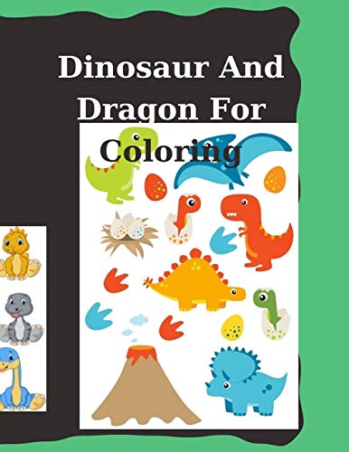 Dinosaur and dragon for coloring: Dinosaur and dragon for coloring by ...