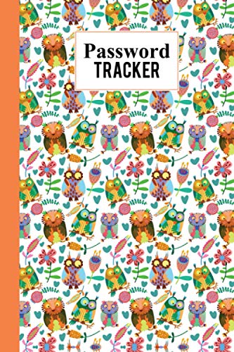 Password Tracker: Cute Owls Password Tracker, Password Book, Password ...