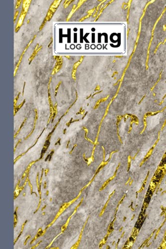 Hiking Logbook: Marbled Grey Hiking Logbook, Hiking Journal for ...