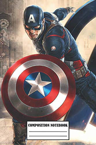 Captain America Notebook : Captain America Journal & Diary : 110 page ...