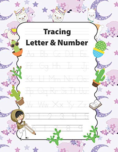 Tracing Letters and Numbers: Kindergarten Toddlers Handwriting Practice ...