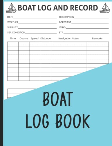 Boat Log Book: Journal for Keeping Track of Trips and Maintenance by ...