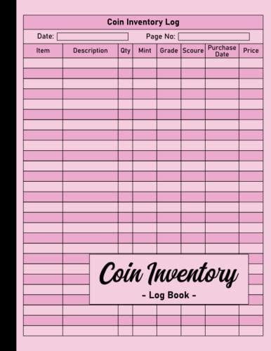 Coin Inventory Log Book: 120 Pages - Rare Coin Collection Notebook For ...