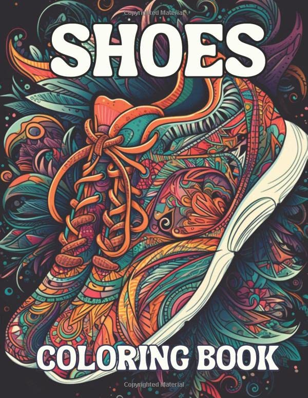 Sneaker Coloring Book - 50 Grayscale Designs to Color Your Favorite ...