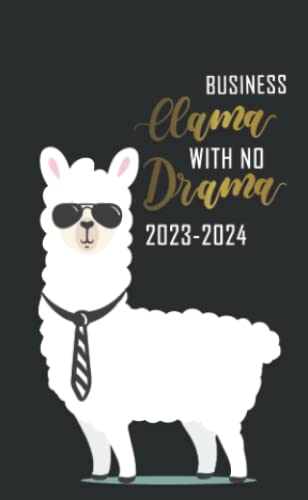 Business Llama With No Drama 2023-2024: Two Year Monthly Pocket Planner ...
