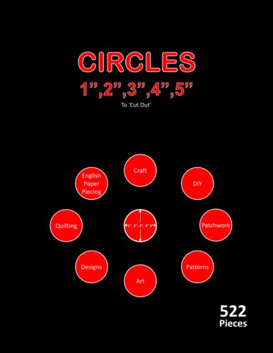 1", 2", 3", 4" 5" Circle Templates: 1", 2", 3", 4" 5" Circles to 'Cut ...
