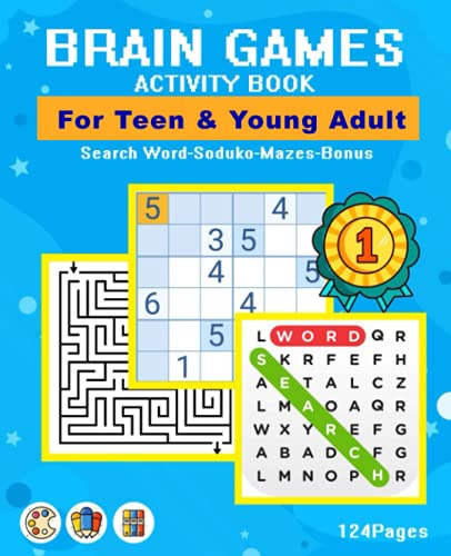 Brain Game activity books Relaxing Word Search Puzzles for girls and ...
