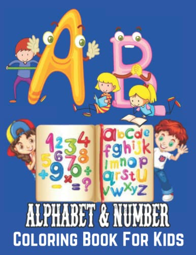 Alphabet & Number Coloring Book For Kids: Alphabet, Numbers, Seasons ...