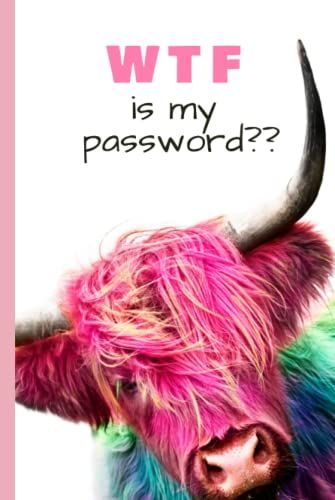 Password Logbook Organizer: Cute Highland Cow: Protect your usernames ...
