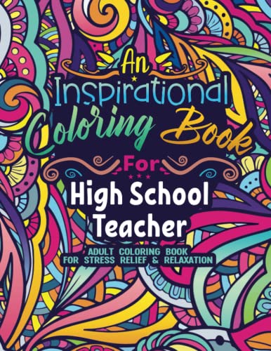 High School Teacher Coloring Book: Coloring Book for Adults | A Funny ...