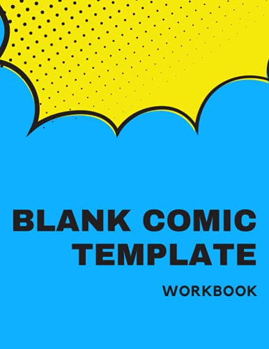 blank comic template workbook: comic book draw your own comics - for ...