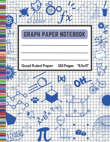 Graph Paper Notebook: Grid Paper Notebook, Grid Paper for Math and ...