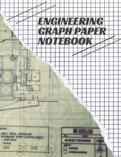 Engineering Graph Paper Notebooks: Quad Grid Graphing Notebook-Engineer ...