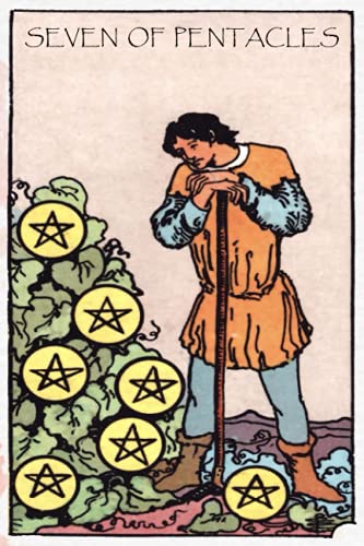 Seven of Pentacles: Original Tarot Card, Rider Waite Tarot Card ...