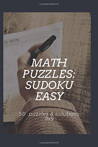 Math Puzzles: Sudoku Easy- 50 9x9 Puzzles & Solutions by Stephanie J ...