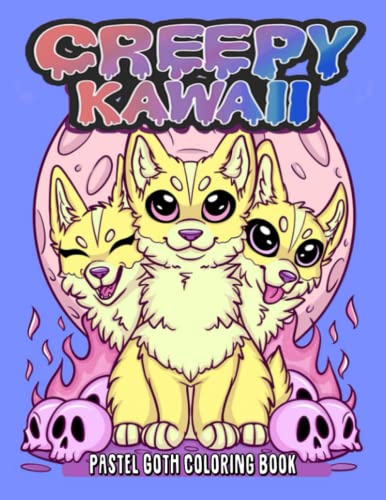 Pastel Goth Cute And Creepy Coloring Book: Kawaii And Cute Horror ...