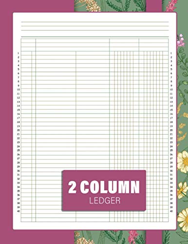 2 Column Ledger: Bookkeeping Ledgers | General Business Checking ...