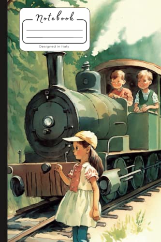 OLD TRAIN COLLECTION: 6x9 Squared Notebook | 120 Pages | School College ...