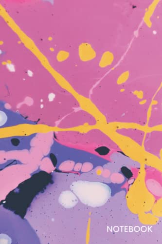 6"x 9" Paint Splatter Design Notebook: 120 lined pages by KDV Designs ...