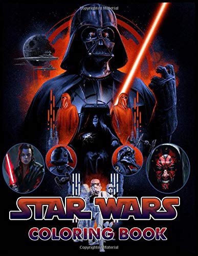 Star Wars Coloring Book: Fantastic Coloring Book For Grown-ups And Kids ...