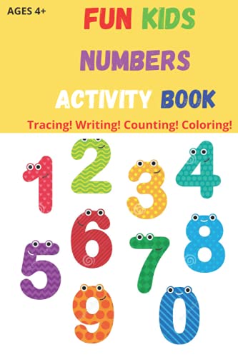 FUN KIDS NUMBER5 ACTIVITY BOOK: Tracing! Writing! Counting! Coloring ...