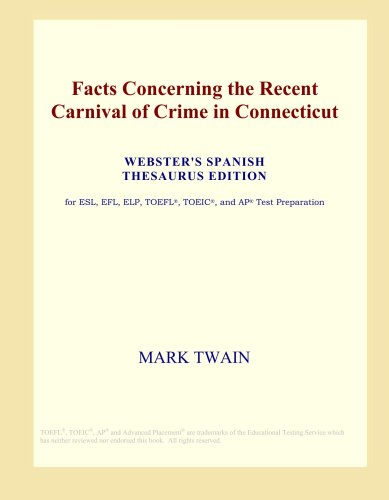 Facts Concerning the Recent Carnival of Crime in Connecticut by Icon ...