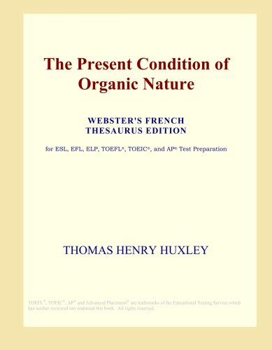 The Present Condition of Organic Nature by Icon Group | Goodreads
