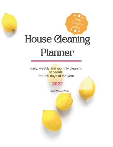 Big House Cleaning Planner - daily, weekly and monthly cleaning ...