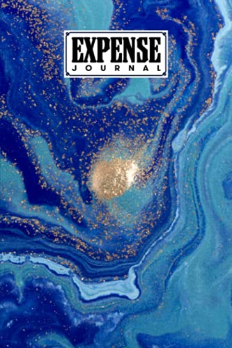 Expense Journal: Expenses Notebook Marble Blue Cover, Small Money ...