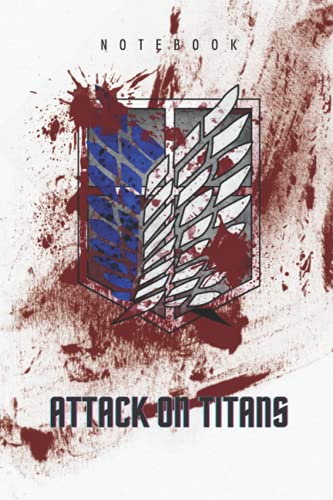 Attack On Titan Journal: Shingeki no Kyojin notebook, Levi and Mikasa ...