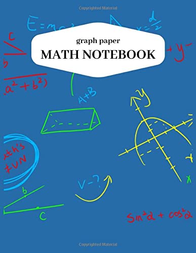 Graph Paper Math Notebook: Quad Rule 5 Squares Per Inch 5x5 Math and ...