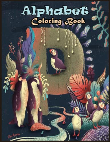 Alphabet Coloring Book: 110 Beautiful Cute Alphabet Coloring Pages for ...