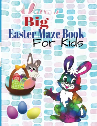 Big Easter Maze Book for Kids: 75 Mazes Activity Book for Kids | Easter ...