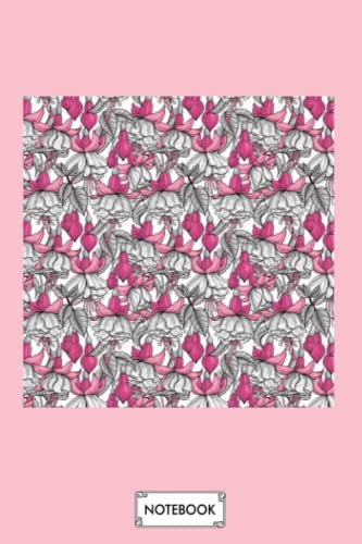 White Fuchsia G84154 Notebook: Journal, Planner, 6x9 120 Pages, Diary, Matte Finish Cover, Lined ...