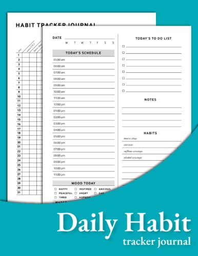 Daily Habit Tracker Journal: Daily habit tracking notebook journal ...
