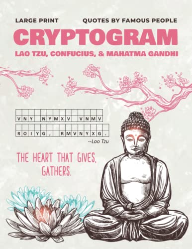 Large Print Cryptogram Quotes by Famous People: Keeping Your Brain ...