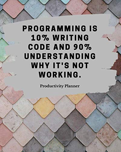 Productivity Planner for Computer Programmer - Monthly Plan - Goal ...