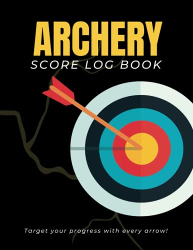 Archery score log book: Professional score sheets with target area to ...