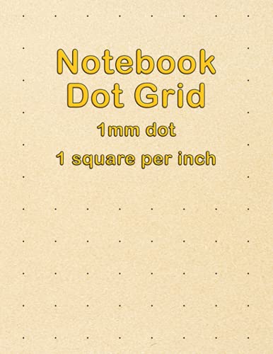 Notebook Dot Grid 1mm Dot 1 square per inch: Glossy finish cover, 120 ...