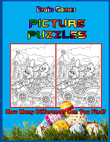 Brain Games Picture Puzzles How Many Differences Can You Find?: Spot ...